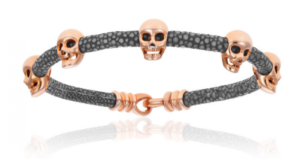 Double Bone Multi Skull Bracelet