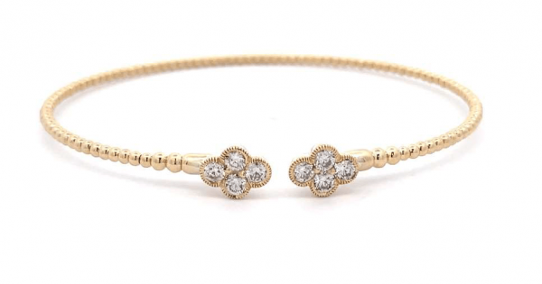 FLOWER DESIGN FLEXI DIAMOND BANGLE